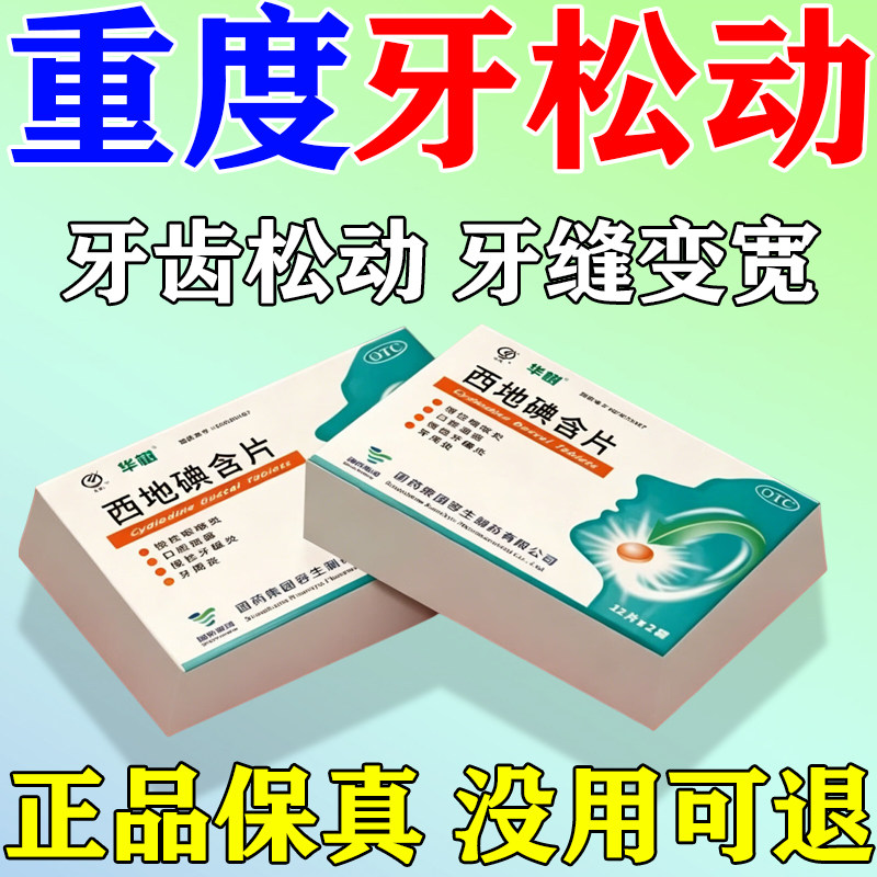 牙齿松动固齿专用药牙龈炎牙周炎引起牙齿松动无力牙龈萎缩肿痛