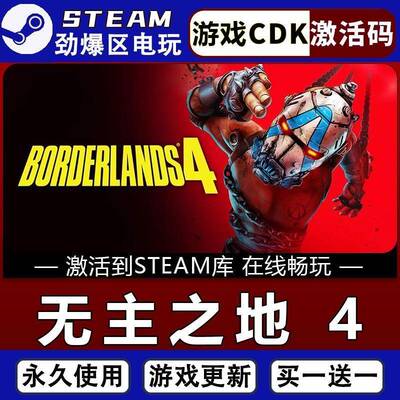 无主之地4 STEAM游戏激活码全球区CDK 永久入库 全DLC 包更新