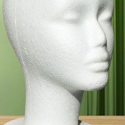 泡沫头模cos毛娘修毛假发支架diy假人头模模具放置模特头兽骨面具