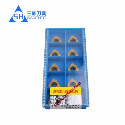 三韩刀片 立装浅槽刀片TGF32R100 SMX30卡簧槽刀刀粒三角型割槽刀