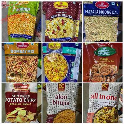 Haldiram namkeen snacks印度小吃 零食 Bhujia samosa moong dal