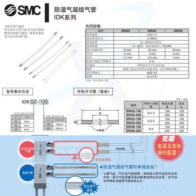 原装日本防结露管IDK04-100 防湿气凝结气管