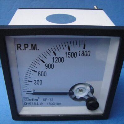 指针式转速表 SF-72 RPM  DC10V/1800  面板式转速表 72*72