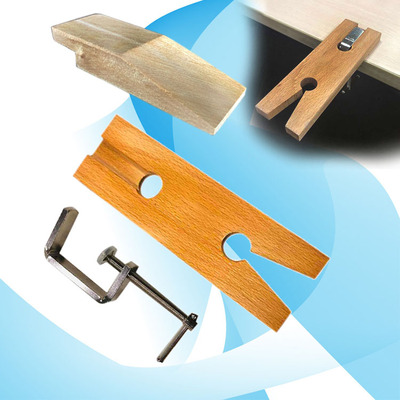 榉木木台塞台木功夫台实木锯板固定移动免打孔金工桌台面夹持首饰