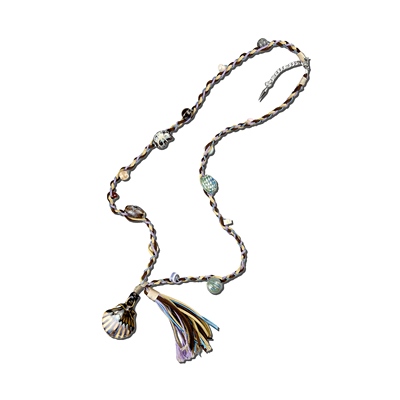 废花瓶原创设计长编绳款项链