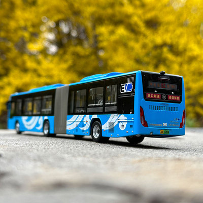 极速52路祥云铰接北京公交车模型 1:64 I福田欧辉新能源BJ6160小