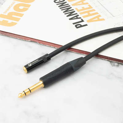 莫伽米2549 6.35公对3.5母6.5mm转3.5发烧级音频线转接转接延长线