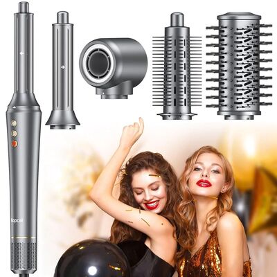 Bopcal 5 In 1 Hair Dryer Hot Air Comb Electric Hair Curling