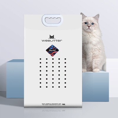 Weelitter小恶魔猫砂玉米绿茶活性炭N1厂高端祛味低尘豆腐砂18L