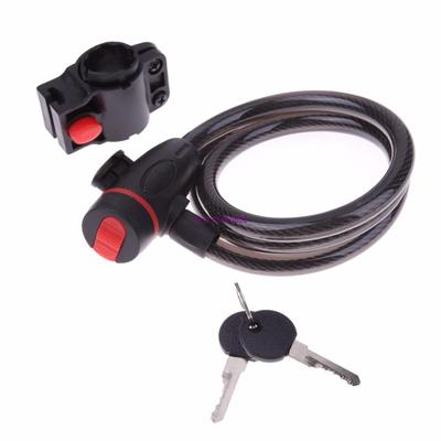 极速Antic-Theft Safety Bike Bicycle Lock Cable Coil with 2 p
