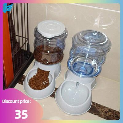 pet automatic feeder food bowl dog cat water dispenser港外贸