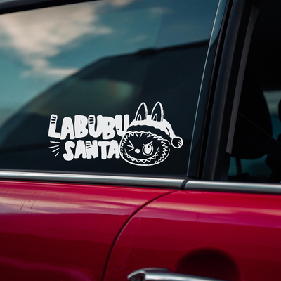labubu小红薯热门可爱车贴纸