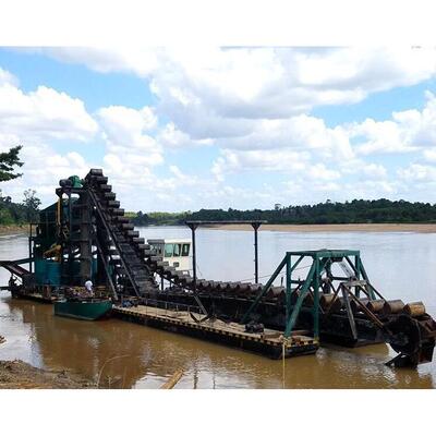 鲁浩产各尺寸型号淘金船dredging machines选黄金和钻石