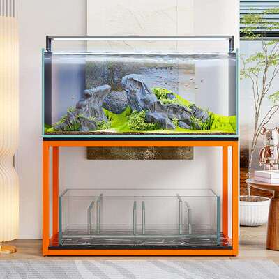 鱼底缸TYR架子底座客厅铁业柜不型锈钢简易鱼工缸中承重鱼缸架子