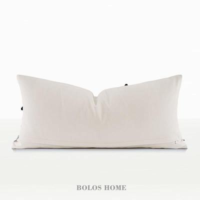 柏洛斯寂素野纽扣”DRS“岁岁年年抱枕沙发风客厅床头侘长条腰靠