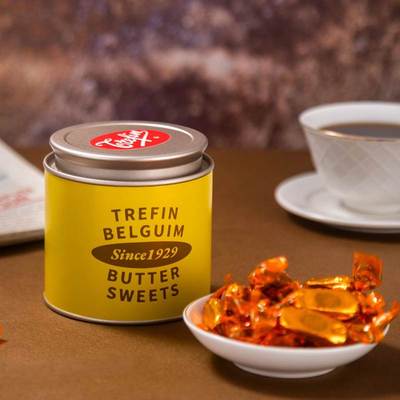 比利时进口嘉芙莲焦糖黄油硬糖香滑浓郁苏格兰风情高颜值罐装糖果