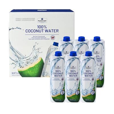 山姆会员超市Member's Mark 泰国进口椰子水1L*6支椰子汁饮