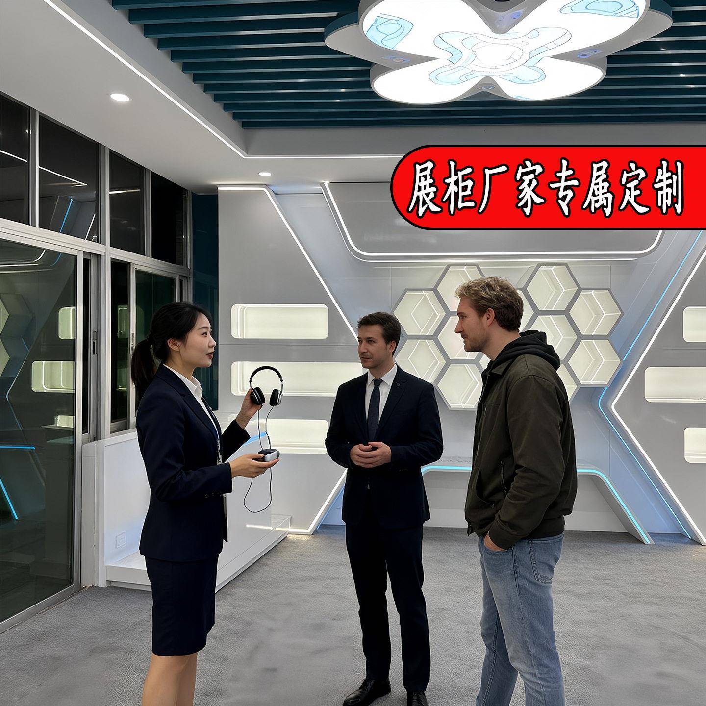 2020工厂直陈供形电展厅列柜数码样品展示柜弧企业商用专用产品展