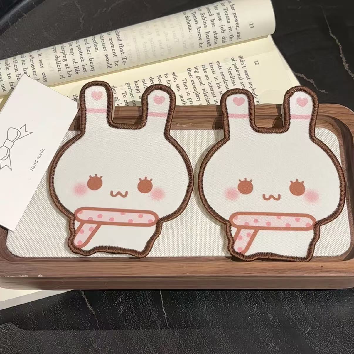 古早感可爱垂耳猫刘海贴魔术贴超萌甜美少女心无痕发饰头饰百搭