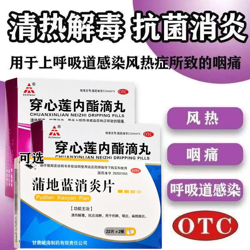 天士力穿心莲内酯滴丸清热解毒抗菌消炎上呼吸道感染扁桃体炎G
