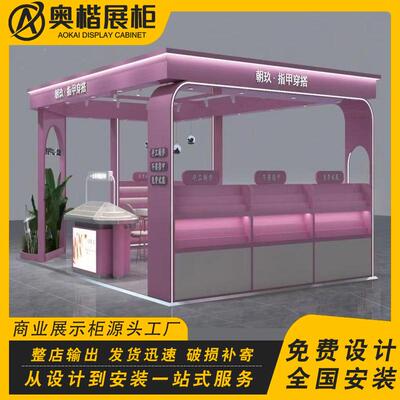 商场穿戴美展示柜多经点位设计制展作庭位发中光桁AIZ架展甲示架