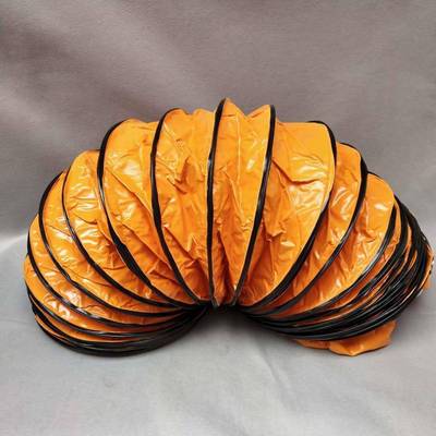 厂家供应工业PVC帆布伸缩通风管 350mm 400mm 450mm 塑料尼龙帆布