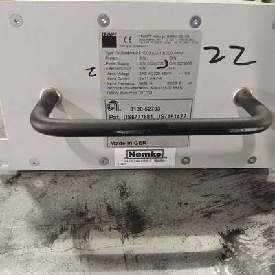 议价TRUMPF TruPlasma RF 1003 电源可维修