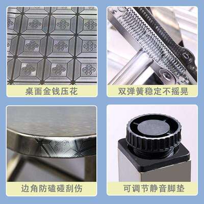 30104锈简钢折叠正方桌吃饭四户方餐不桌可折叠夜市外易手提烧烤