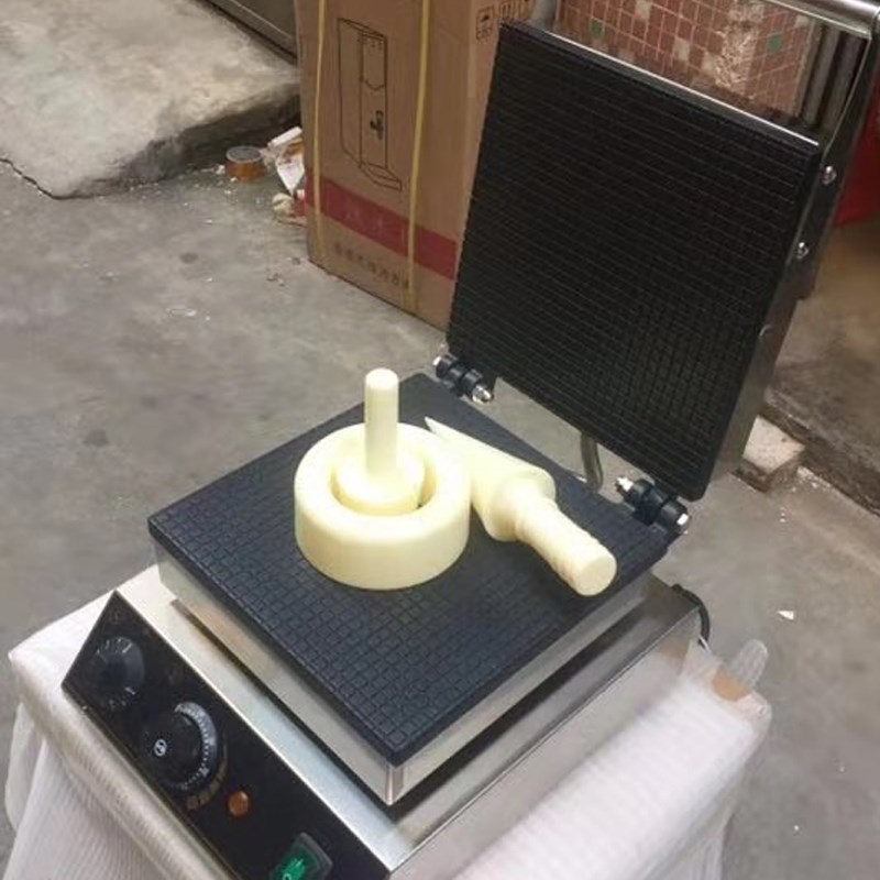 商用脆皮机雪糕皮机蛋筒甜筒皮机冰淇淋蛋卷机鸡蛋卷脆皮机蛋筒机
