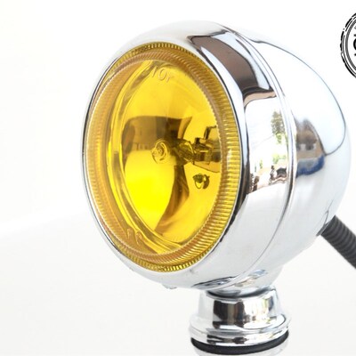 极速复古改装大灯 chopper风I格大灯 双大灯 迷你大灯