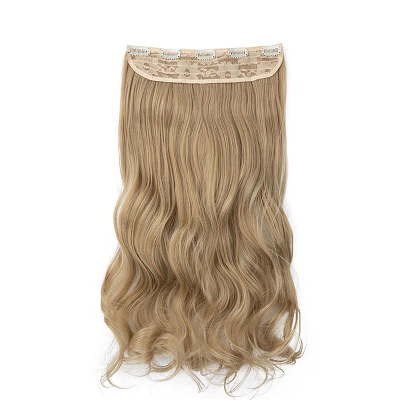 欧美假发女一片式五卡长卷发假发接发片隐形无痕波浪卷发片wigs