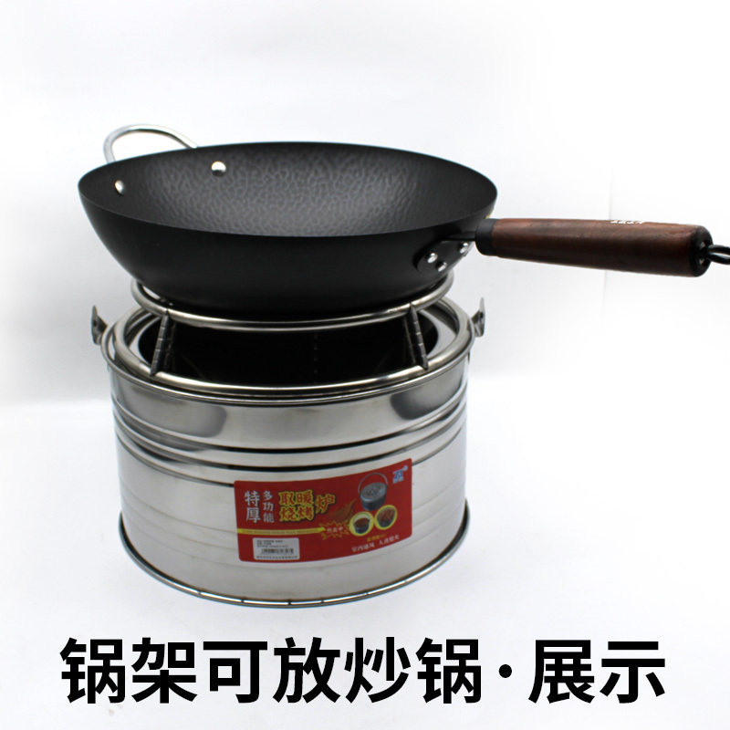 加厚木炭烤火炉取暖火炉手提烤火盆移动火盆炭盆家用炭火炉烧烤炉