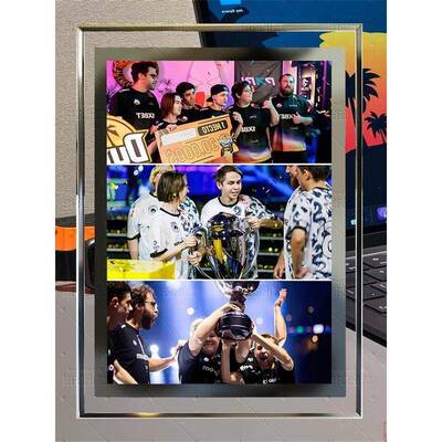 绿龙donk科隆夺冠照片周边摆件水晶玻璃相框桌面摆台装饰收藏礼物