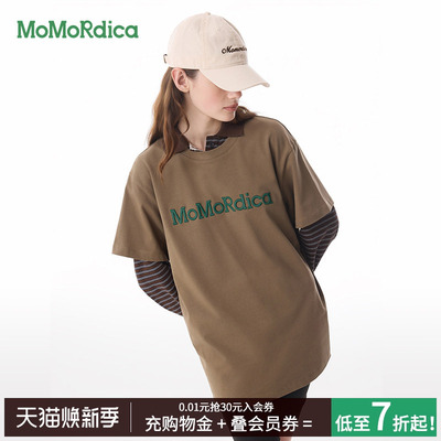 MoMoRdica圆领短袖T恤男女同款