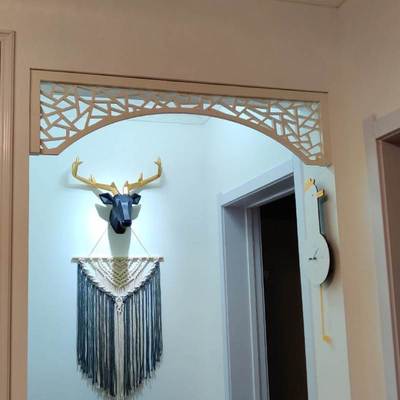 中式挂落过道走廊横梁雕花遮挡门楣装饰欧式门头花格玄关隔断定g