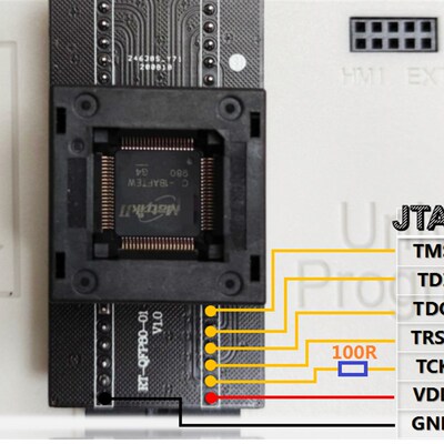 极速变频空调常用MCU TMS320F28035 QFP80转接座S 离线在线座 80