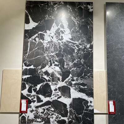 佛山瓷砖黑色大理石408厅柔光地砖6001200厨卫电客视墙砖x1500配1