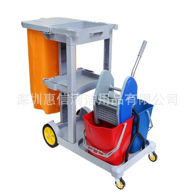 洁多用途清手推VGN车带洁双车D-11-1C多功能保榨工具垃圾收纳车