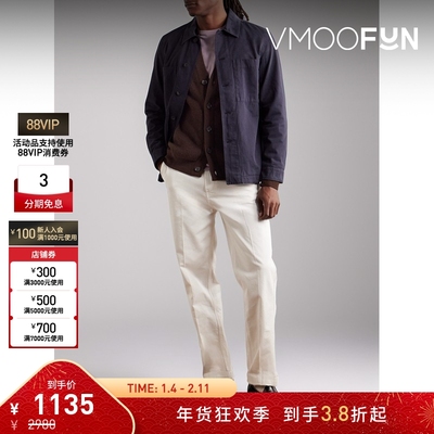 【折扣】Oliver Spencer 男秋冬罗纹绵羊毛开襟衫针织衫