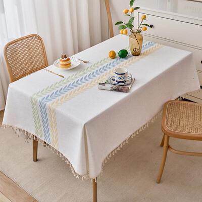 2026新款亚麻布布艺长方轻奢棉麻风形VHW餐桌布好的看客厅桌茶几