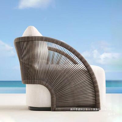 室外藤院编台沙发阳庭花园GLS00168台户外休闲藤椅别墅露防水防晒