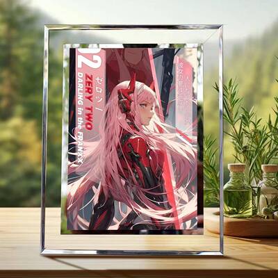 02莓Hiro国家队二次元水晶玻璃相框可毕业礼物送朋友周边摆台