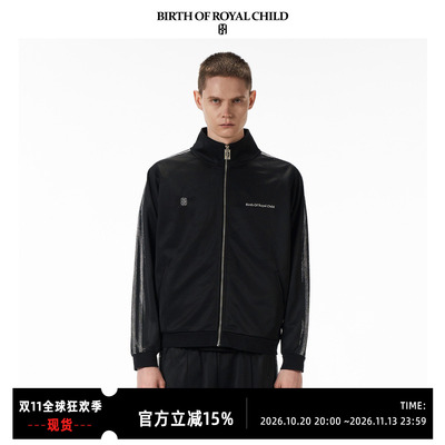 BIRTH OF ROYAL CHILD.BORC 【李淑元同款】烫钻运动外套暗夜钻光