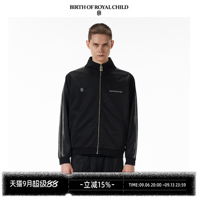 BIRTH OF ROYAL CHILD.BORC 【李淑元同款】烫钻运动外套暗夜钻光