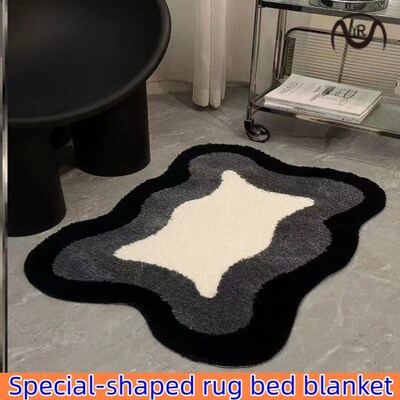 Shaped carpet semi-round bedside blanket bathroom floor mat