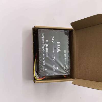 汽车降压器24V转12V电源转换器45A 60A 80A 100A带双风扇散热