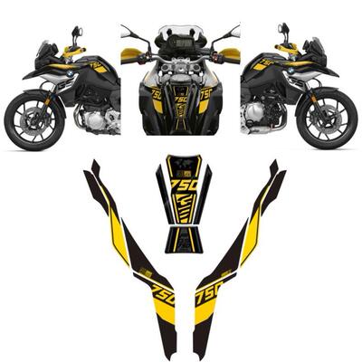 适用宝马F750GSF850GS18-2240周年贴纸贴花油箱贴纸鱼骨贴