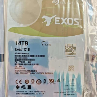 议价- 14T企业级，ST14000NM000J,7200转，缓