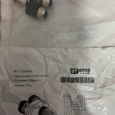 议价 GT连接器三通Y型一二4芯5芯传感器接头10086013