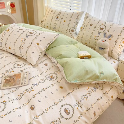 秋冬全棉被套单件加厚单人学生t宿舍150x200纯棉被单被罩200x230